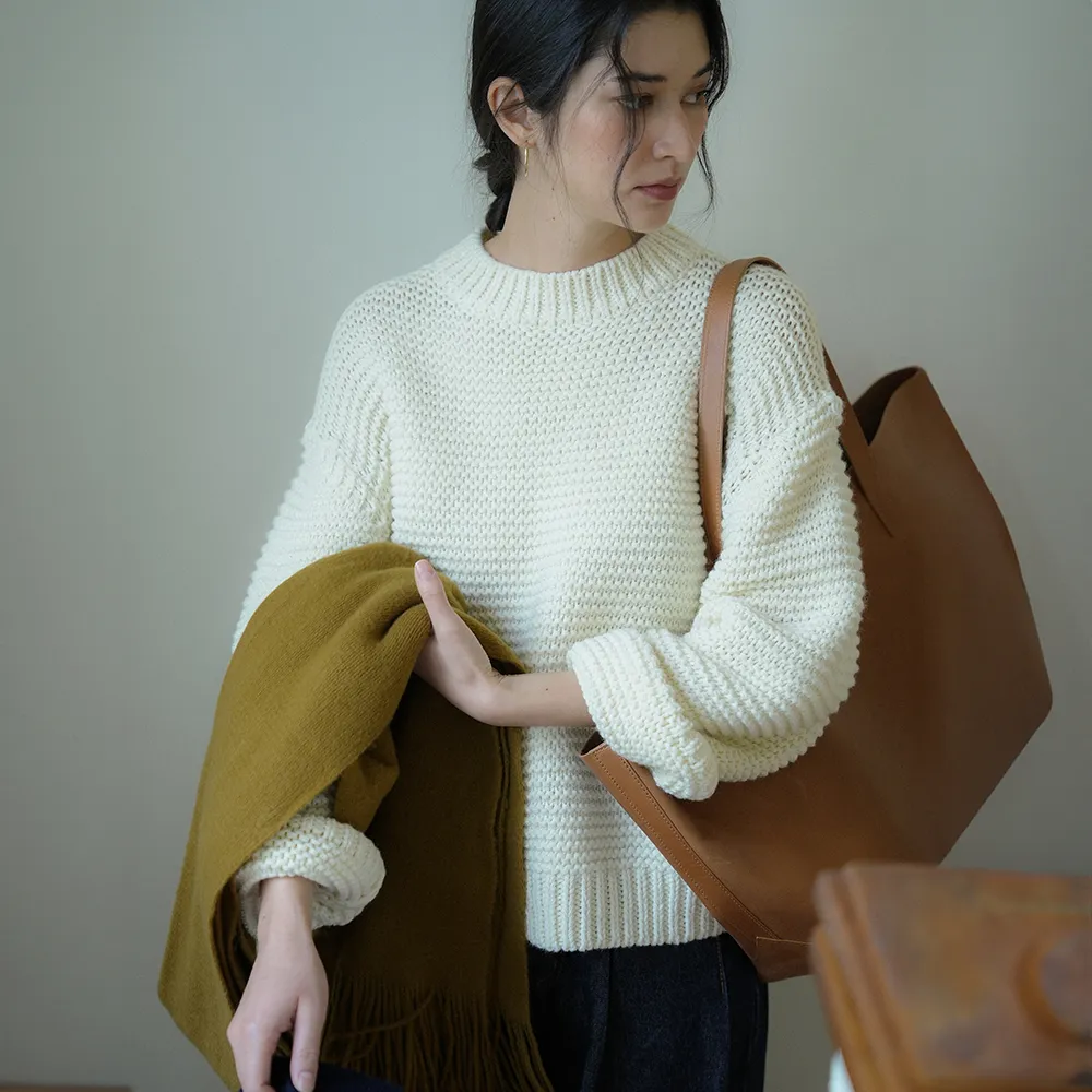 Kon Wool Waffle knit (Ivory) - 감도 깊은 취향 셀렉트샵 29CM