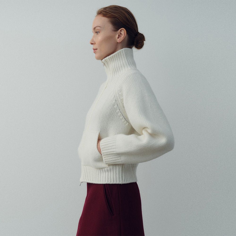 two way zip-up knit_ivory - 감도 깊은 취향 셀렉트샵 29CM