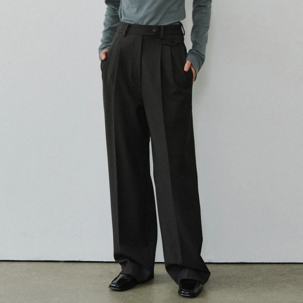 Classic two-tuck slacks_2colors - 감도 깊은 취향 셀렉트샵 29CM