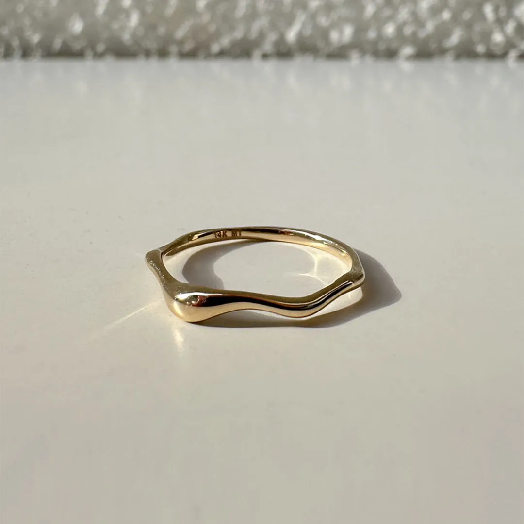 14k slim wave ring - 감도 깊은 취향 셀렉트샵 29CM