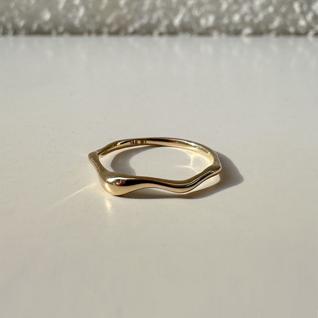 14k slim wave ring - 감도 깊은 취향 셀렉트샵 29CM
