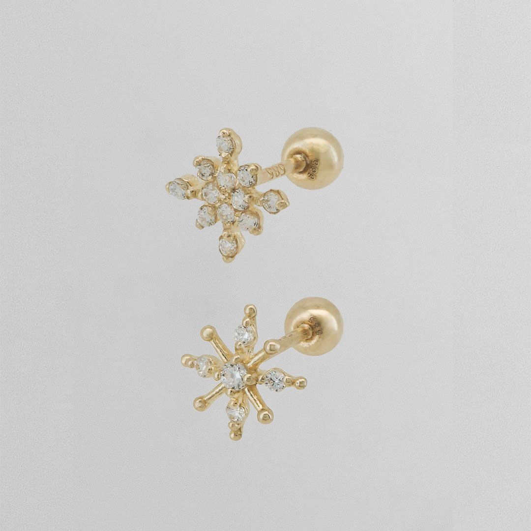 14k snowflake piercing (2type) - 감도 깊은 취향 셀렉트샵 29CM