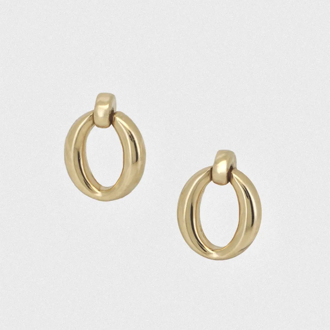 14k oval hinge earrings (1 pair) - 감도 깊은 취향 셀렉트샵 29CM