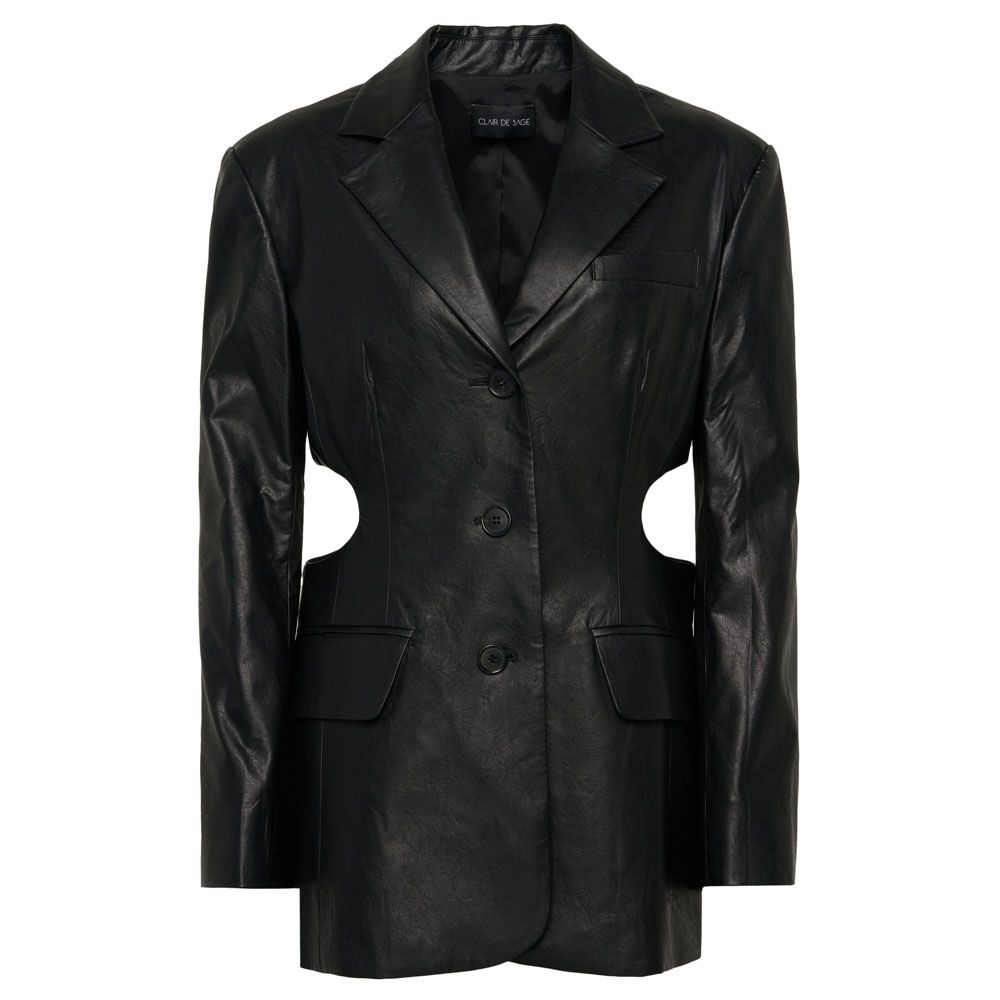 CUT-OUT LEATHER JACKET - BALCK - 감도 깊은 취향 셀렉트샵 29CM