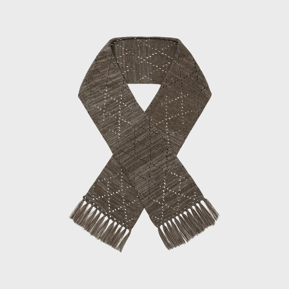 Alpaca Crochet Muffler Brown - 감도 깊은 취향 셀렉트샵 29CM