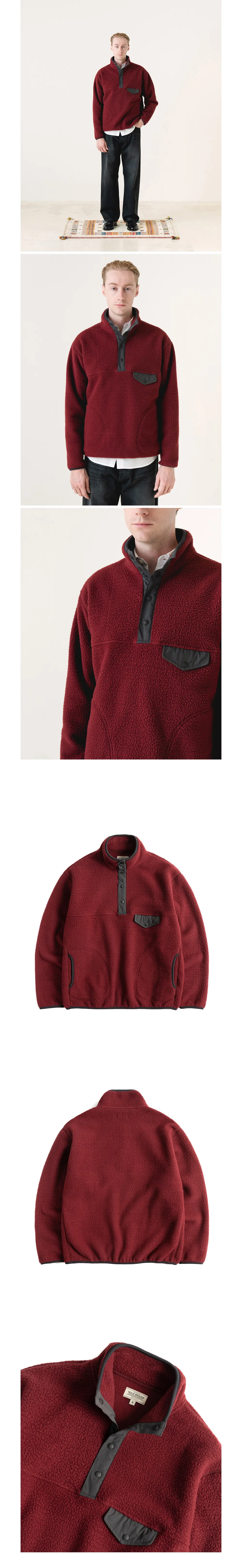 WB FLEECE PULLOVER (wine) - 감도 깊은 취향 셀렉트샵 29CM
