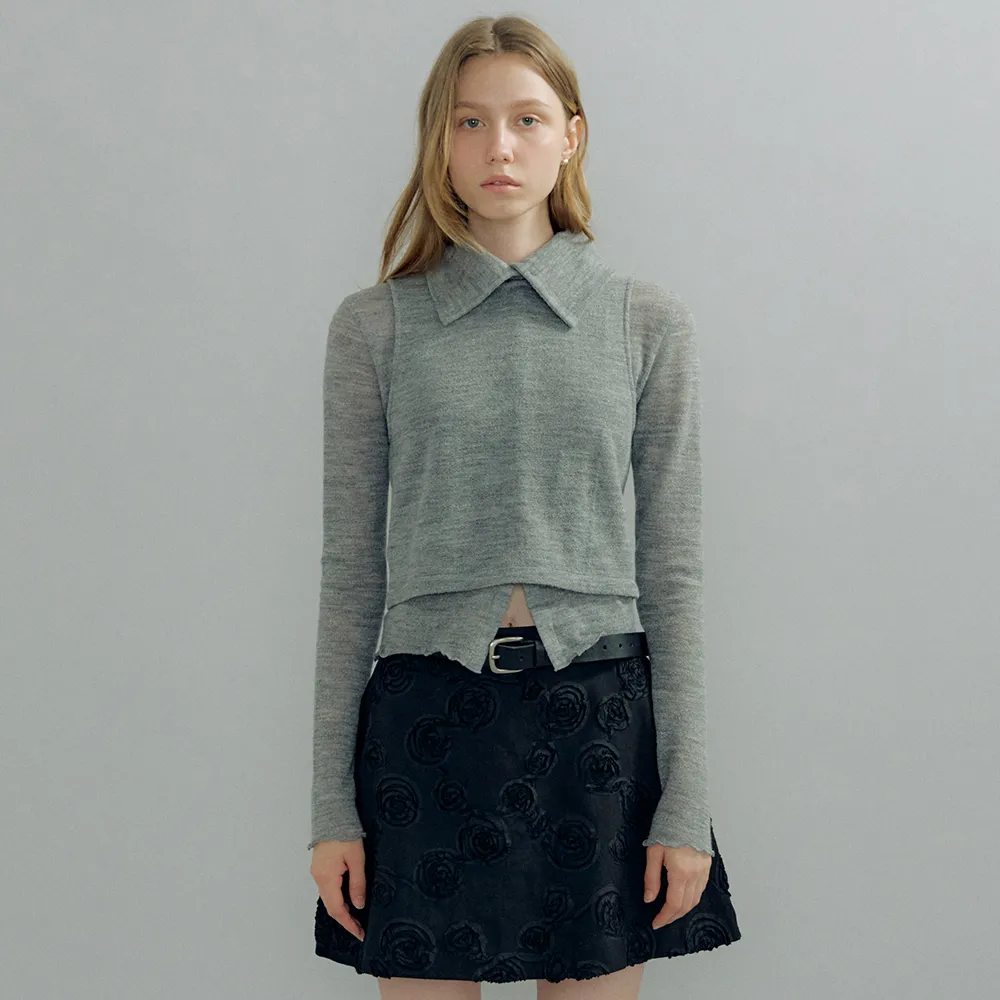 Two-way Wool Knit Vest (Melange Gray) - 감도 깊은 취향 셀렉트샵 29CM