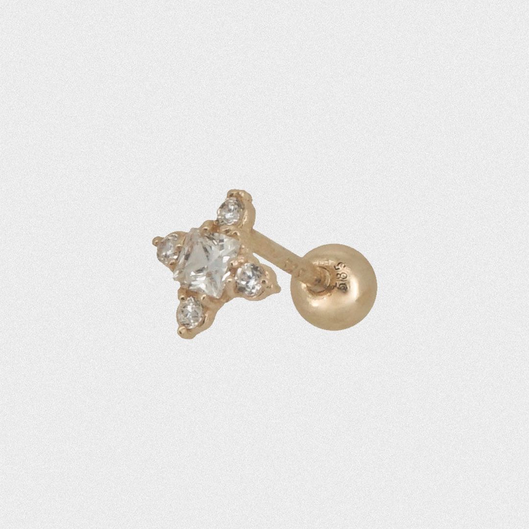 14k glass flashing piercing - 감도 깊은 취향 셀렉트샵 29CM