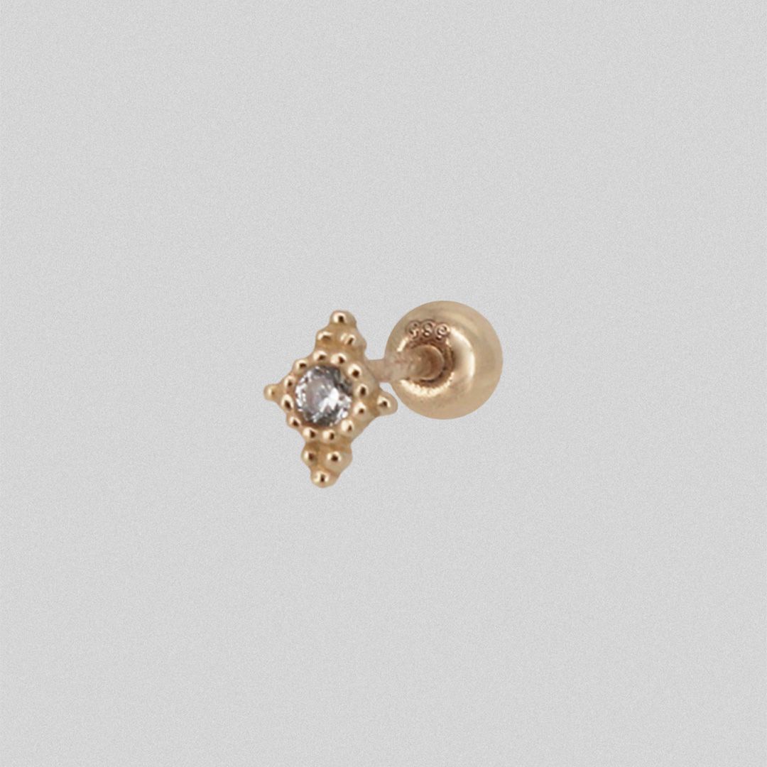 14k dot dia piercing earrings - 감도 깊은 취향 셀렉트샵 29CM