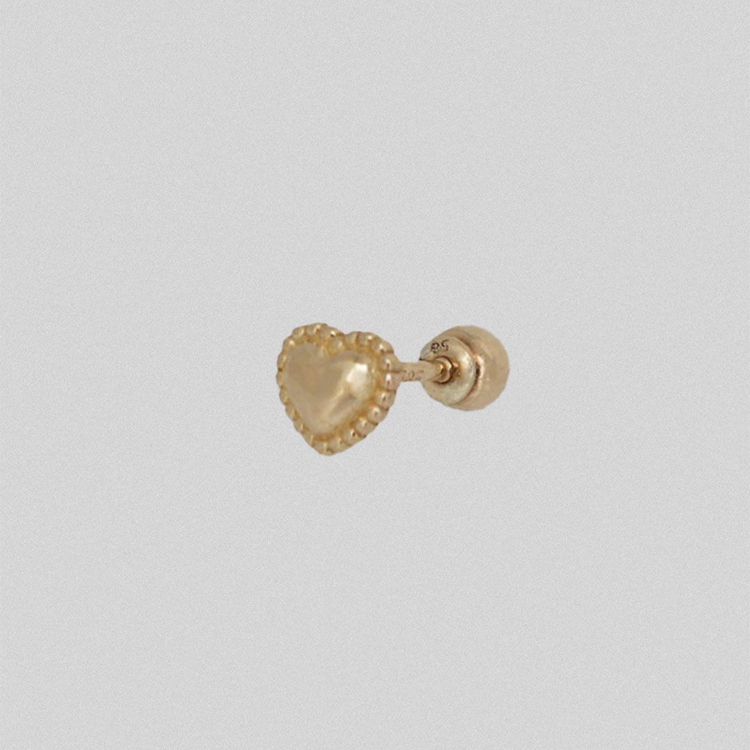 14k plumpy heart piercing - 감도 깊은 취향 셀렉트샵 29CM