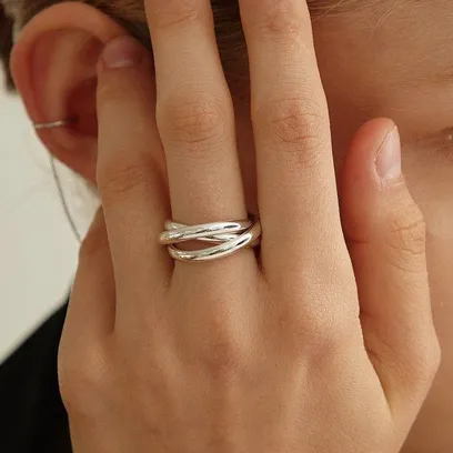 [정유미,수지,태연,이성경,윈터,아린,권진아,미주,엄현경 착용] slim layered 3set ring - 감도 깊은 취향 셀렉트샵 29CM