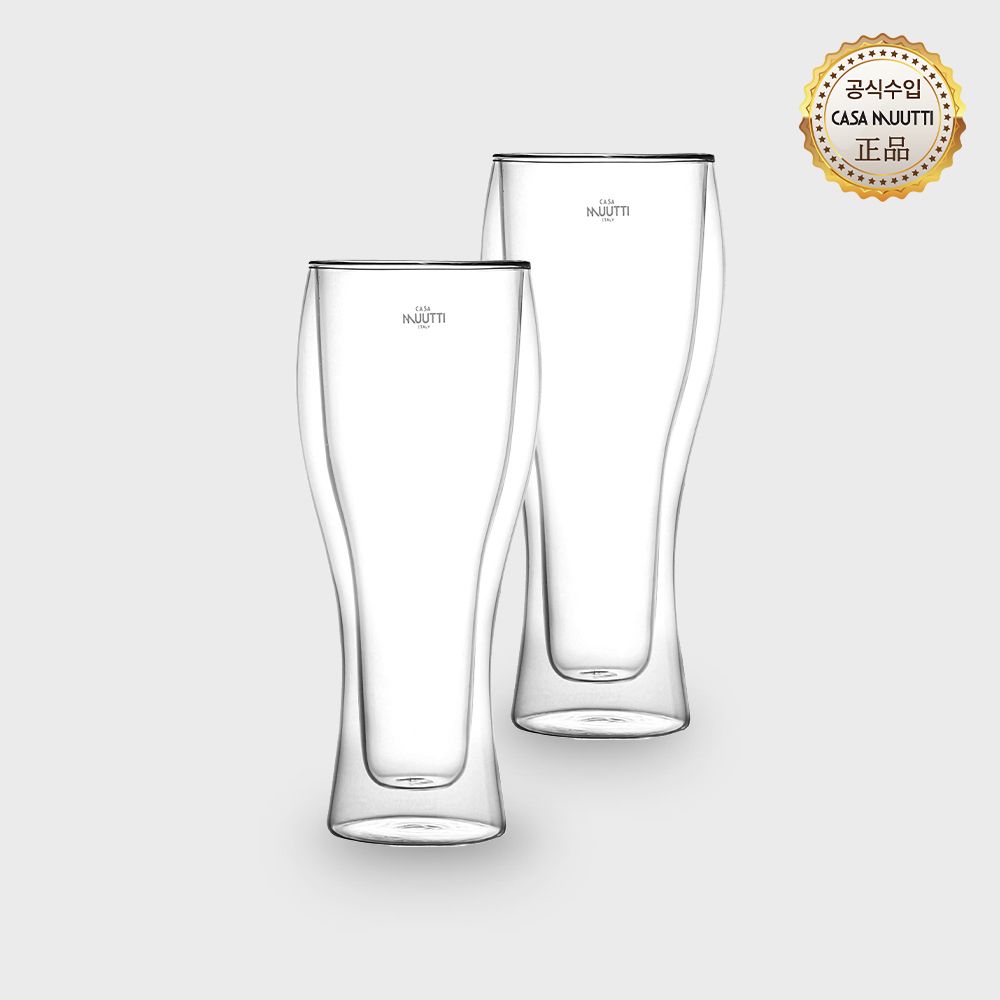 더블월 비어 이중유리컵 480ml 2P - 감도 깊은 취향 셀렉트샵 29CM
