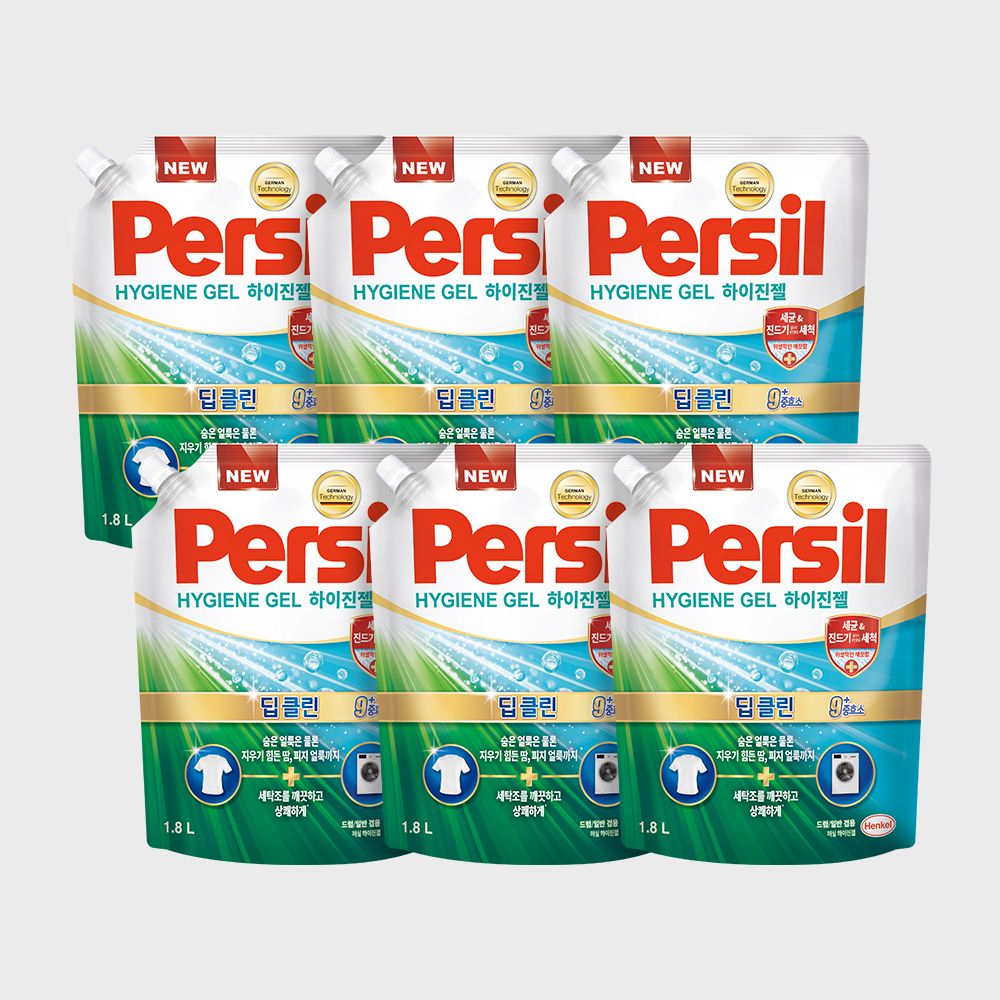퍼실 딥클린 하이진젤 액체세제 1.8L 6개 (일반/드럼 겸용) - 감도 깊은 취향 셀렉트샵 29CM