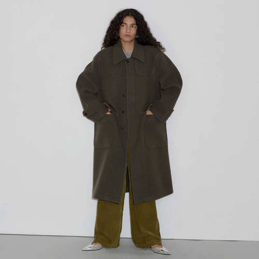 OUT POCKET WOOL MAC COAT_BROWN - 감도 깊은 취향 셀렉트샵 29CM