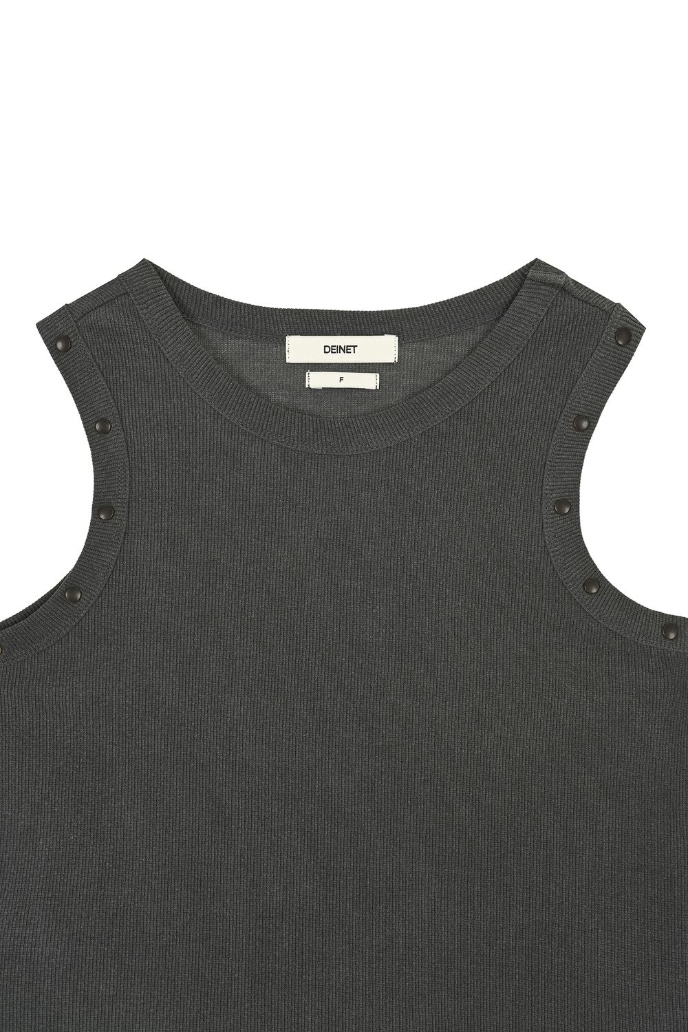 ROCKSTAR STUD SLEEVELESS IN CHARCOAL - 감도 깊은 취향 셀렉트샵 29CM