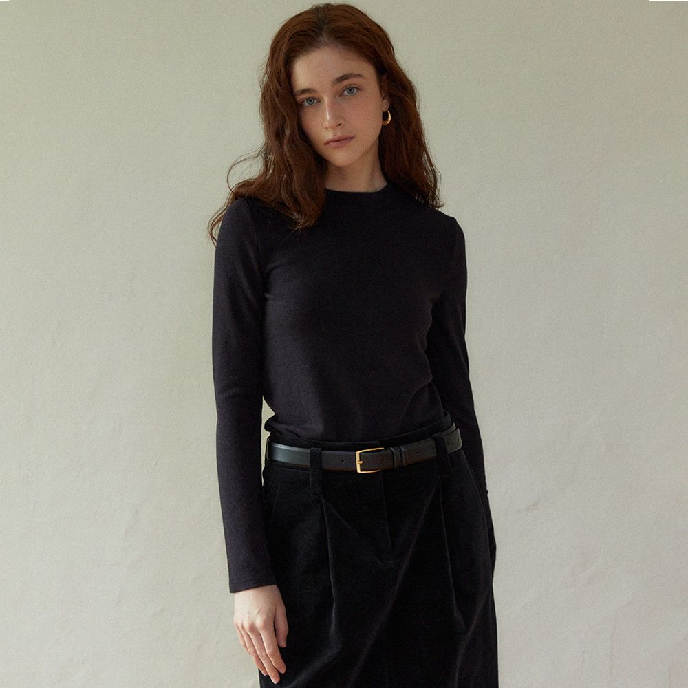 Angora long sleeve T-shirt (black) - 감도 깊은 취향 셀렉트샵 29CM