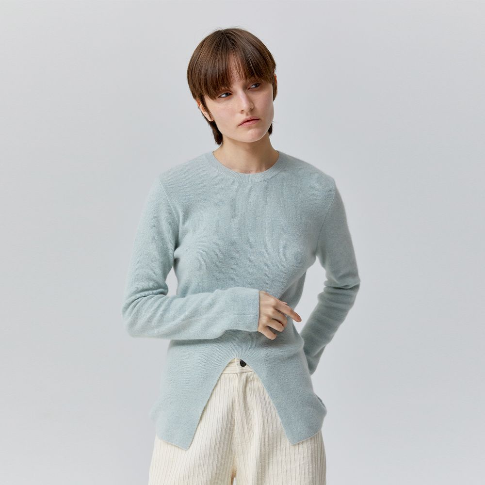 [29CM단독] [2차 리오더] Perni Raccoon Slit Knit (Mint) - 감도 깊은 취향 셀렉트샵 29CM