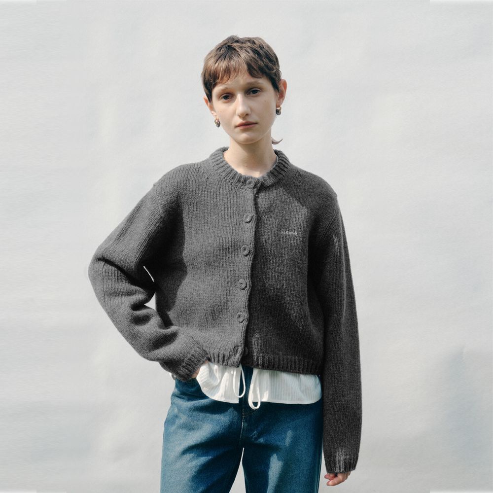EMBROIDERY WOOL CARDIGAN(CC) - 감도 깊은 취향 셀렉트샵 29CM