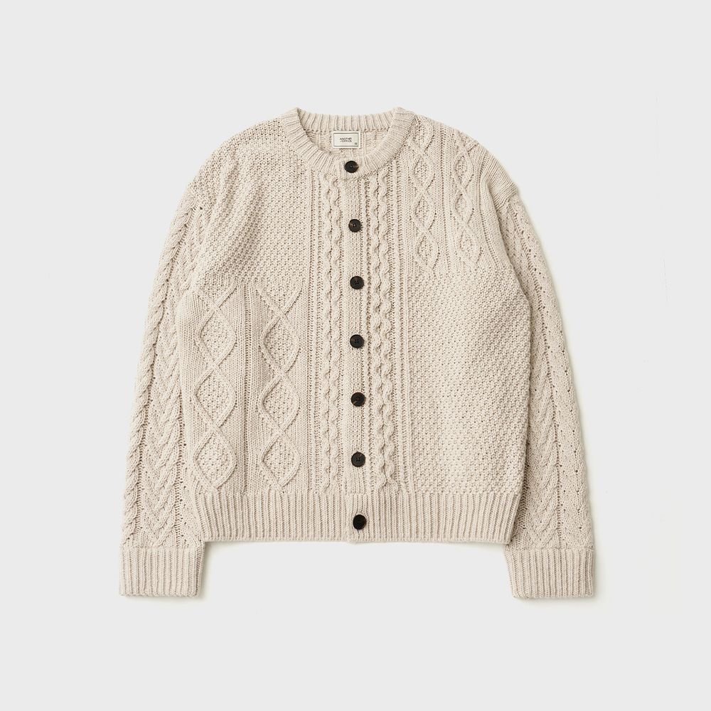 Grandma Cable Cardigan (Oatmeal) - 감도 깊은 취향 셀렉트샵 29CM