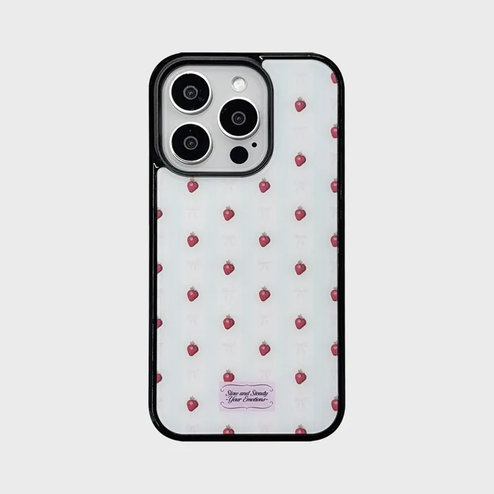 [아이폰17출시]strawberry mood case 딸기 범퍼 케이스 - 감도 깊은 취향 셀렉트샵 29CM