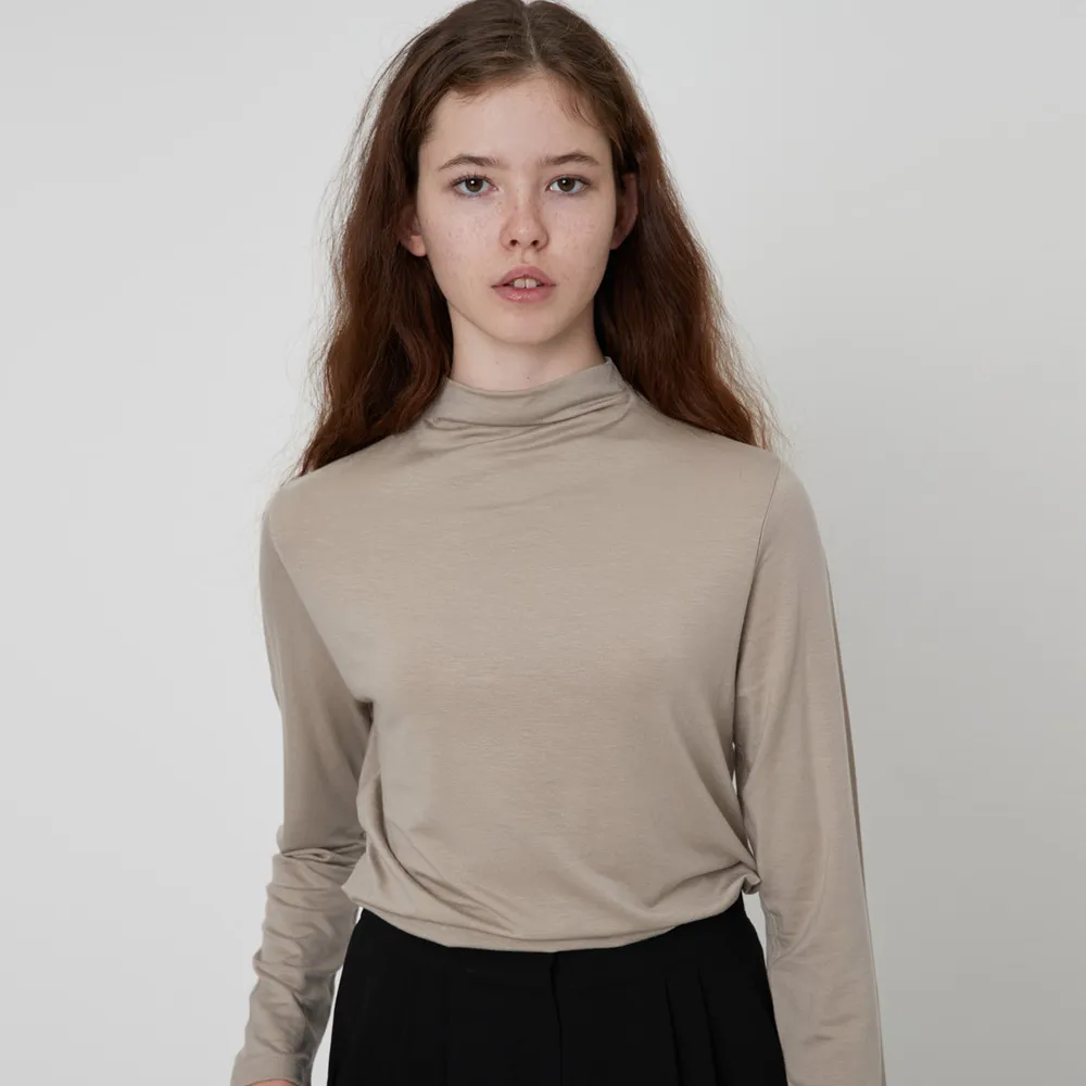 tencel turtleneck tee (mocha) - 감도 깊은 취향 셀렉트샵 29CM