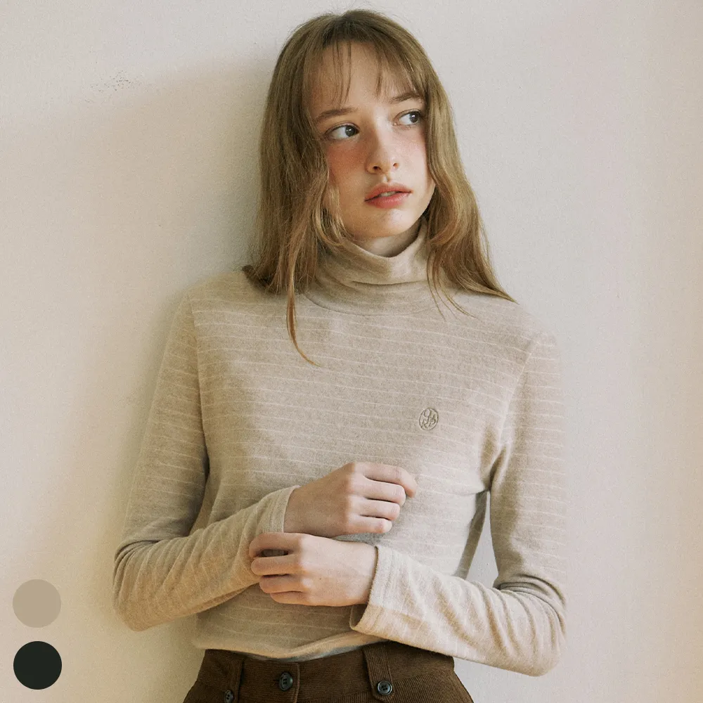 Angora Stripe Turtleneck T-shirts - 2color - 감도 깊은 취향 셀렉트샵 29CM