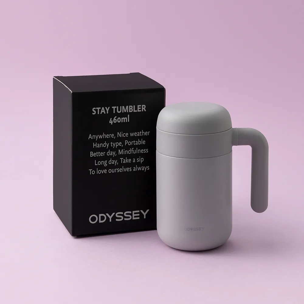 [선물패키지] 쓰임 오딧세이 스테이 손잡이 텀블러 460ml (2color) - 감도 깊은 취향 셀렉트샵 29CM