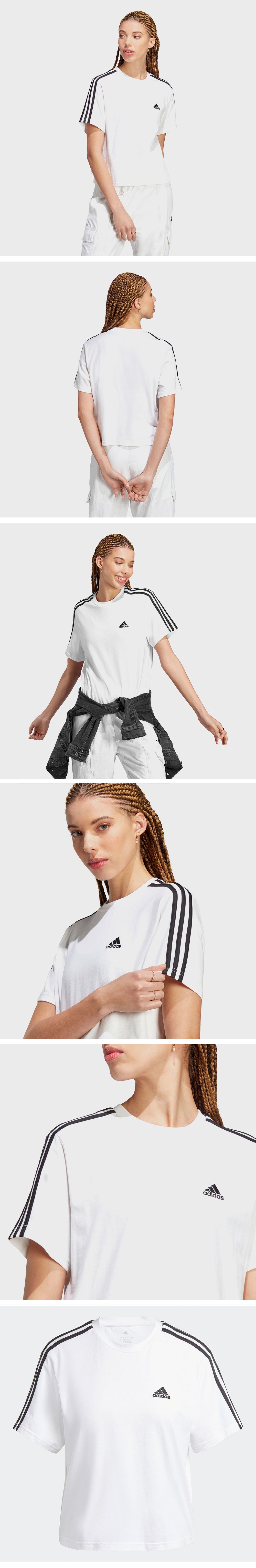 에센셜 3S 싱글 져저 크롭탑 - 화이트 / HR4915 - 감도 깊은 취향 셀렉트샵 29CM