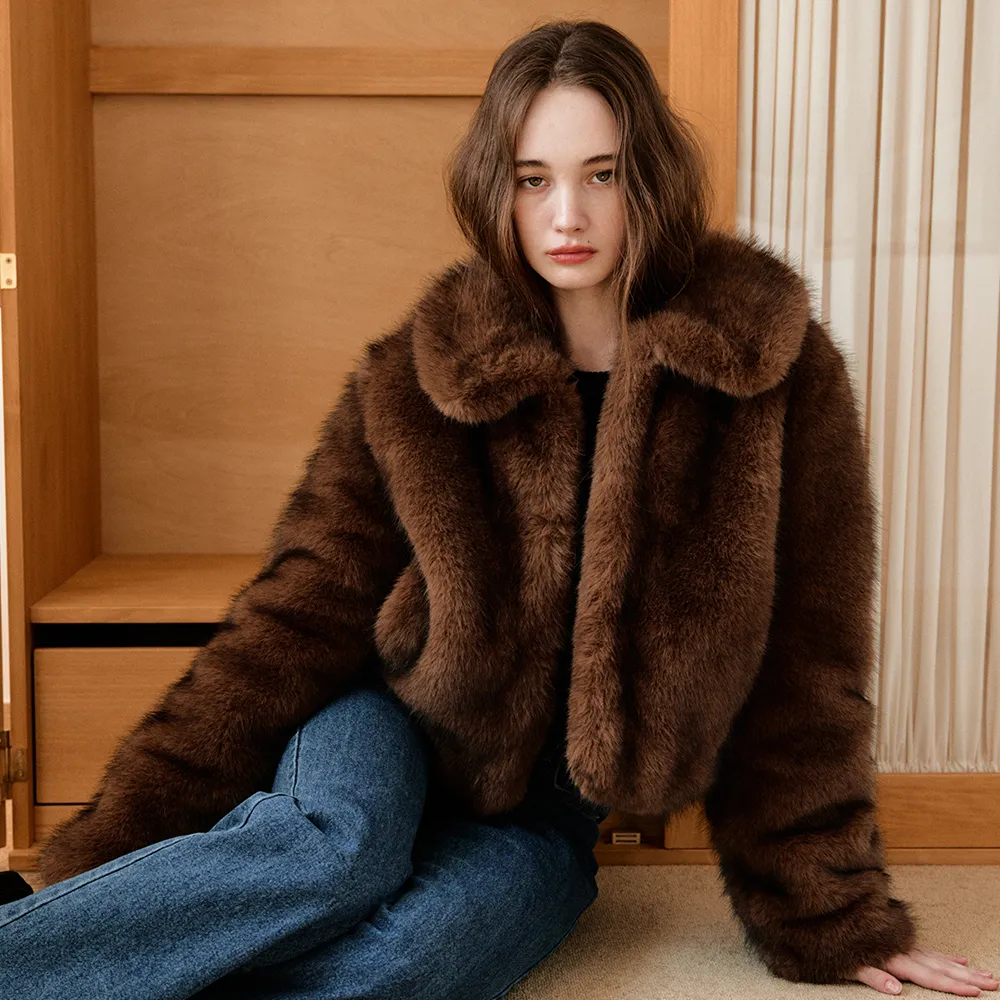 [2nd] Round Fur Jacket (Brown) - 감도 깊은 취향 셀렉트샵 29CM