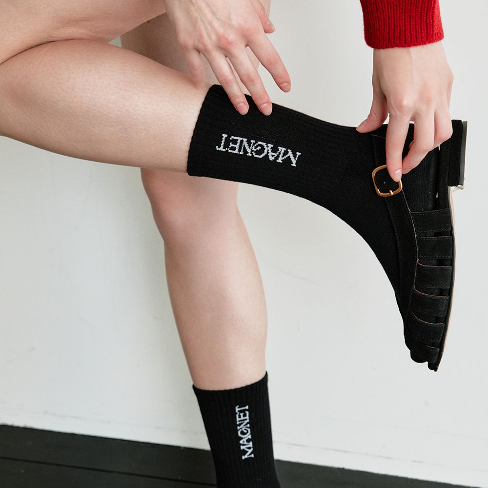 Magnet Socks (Black) - 감도 깊은 취향 셀렉트샵 29CM