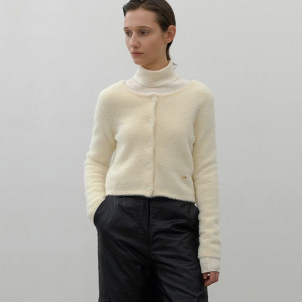 FAKE ANGORA ROUND CARDIGAN(CD-2179) - 감도 깊은 취향 셀렉트샵 29CM
