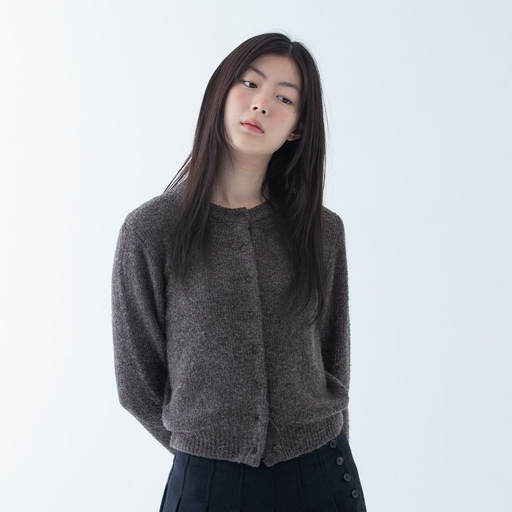 BOUCLE WOOL CARDIGAN, BROWN - 감도 깊은 취향 셀렉트샵 29CM