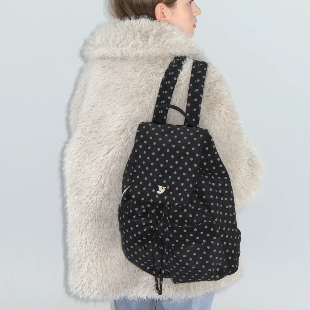 [민지 착용] day backpack (dot corduroy) - 감도 깊은 취향 셀렉트샵 29CM