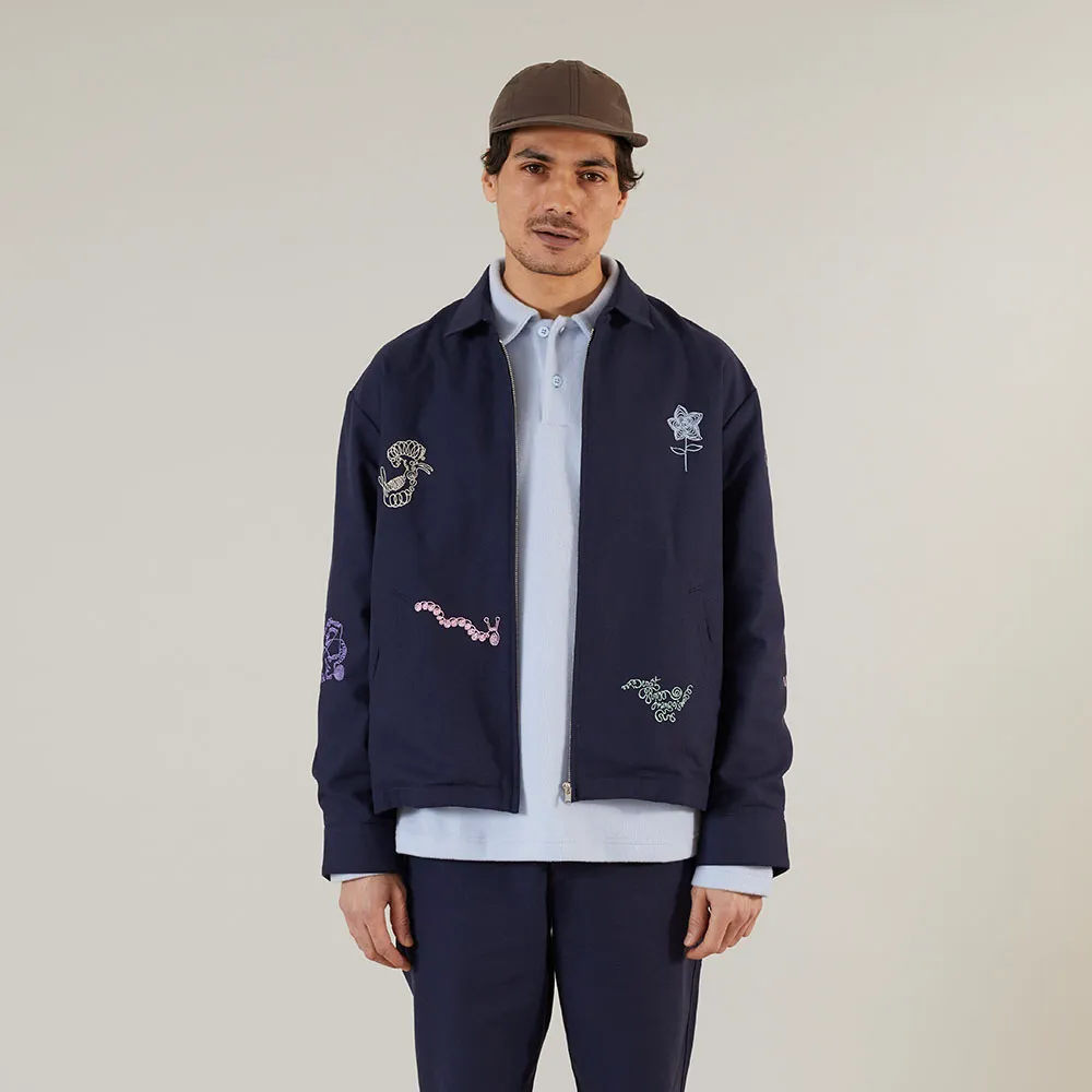 (M) RYO CLUB MERINO JACKET (Dark Navy) - 감도 깊은 취향 셀렉트샵 29CM