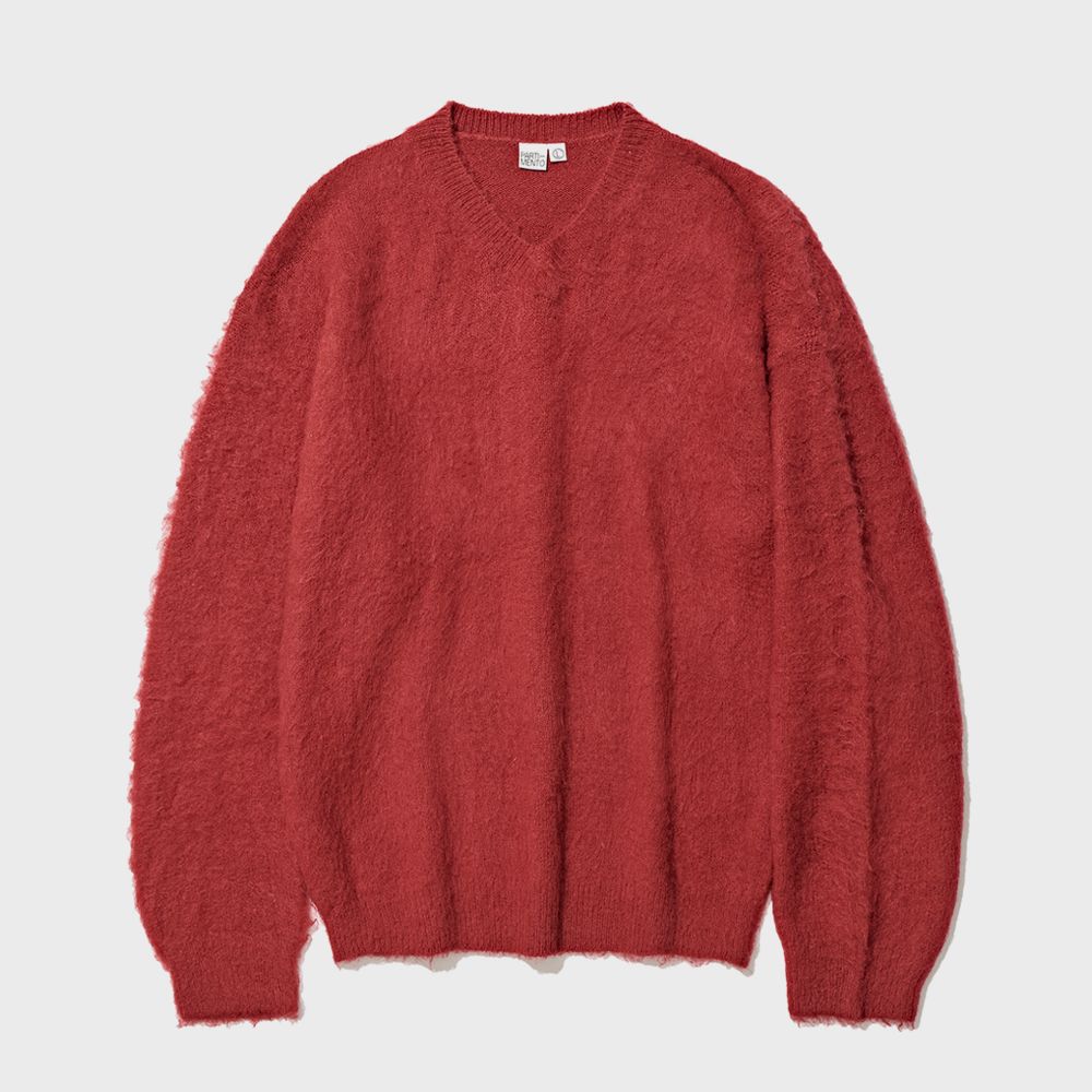 Brushed Mohair V Neck Knit Red - 감도 깊은 취향 셀렉트샵 29CM