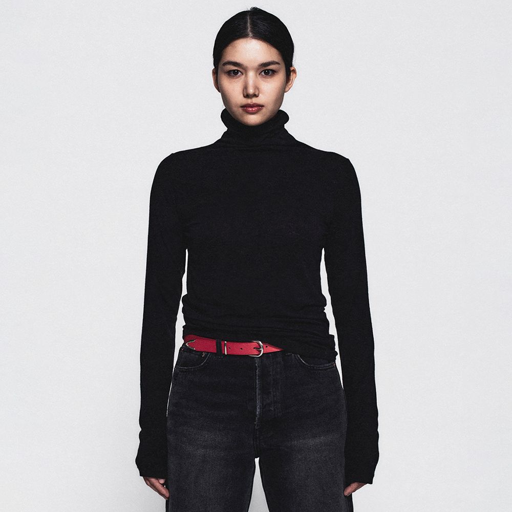 Classic Wool Turtle-Neck Top_Black - 감도 깊은 취향 셀렉트샵 29CM