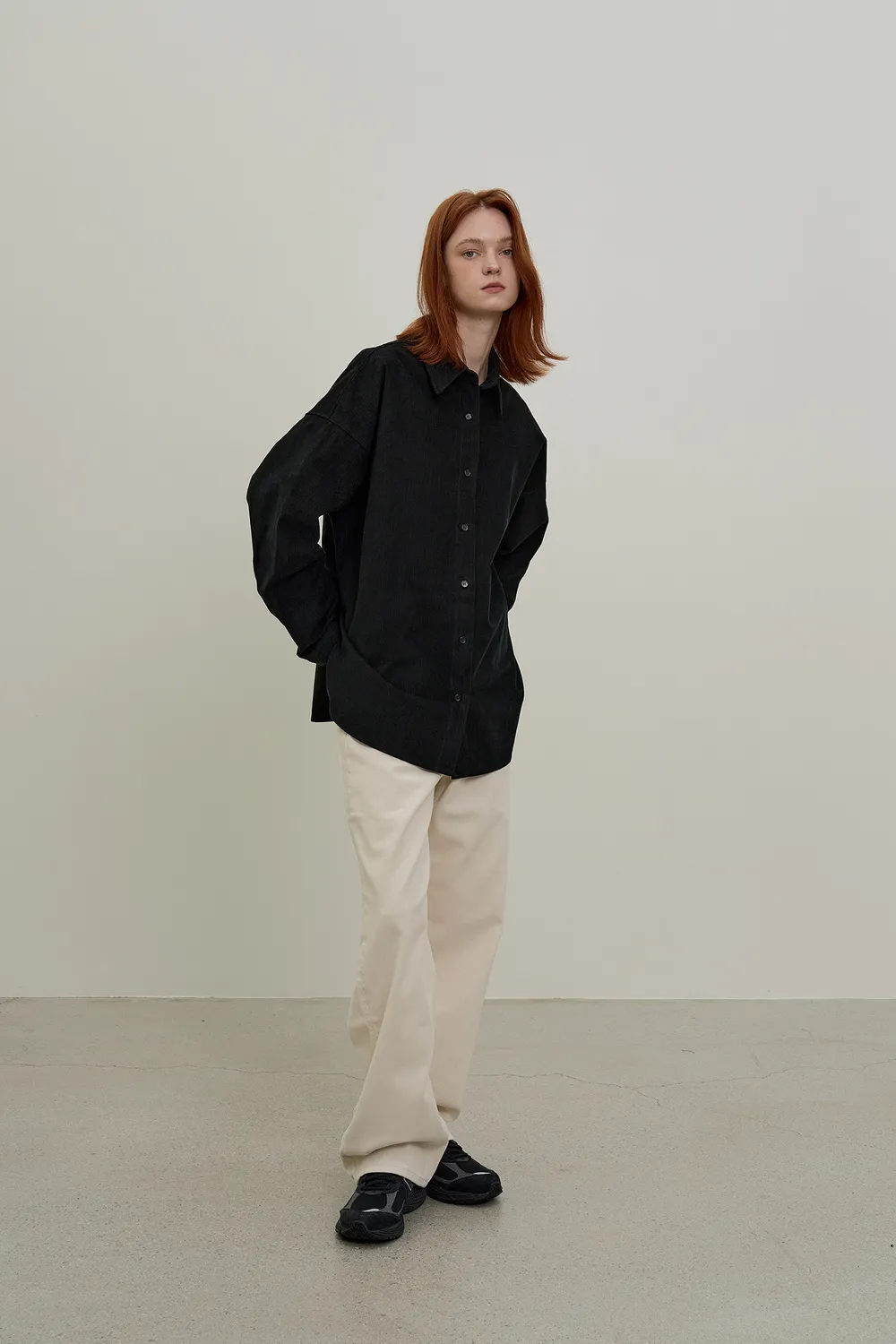 CLASSIC CORDUROY OVER FIT SHIRT_BLACK - 감도 깊은 취향 셀렉트샵 29CM