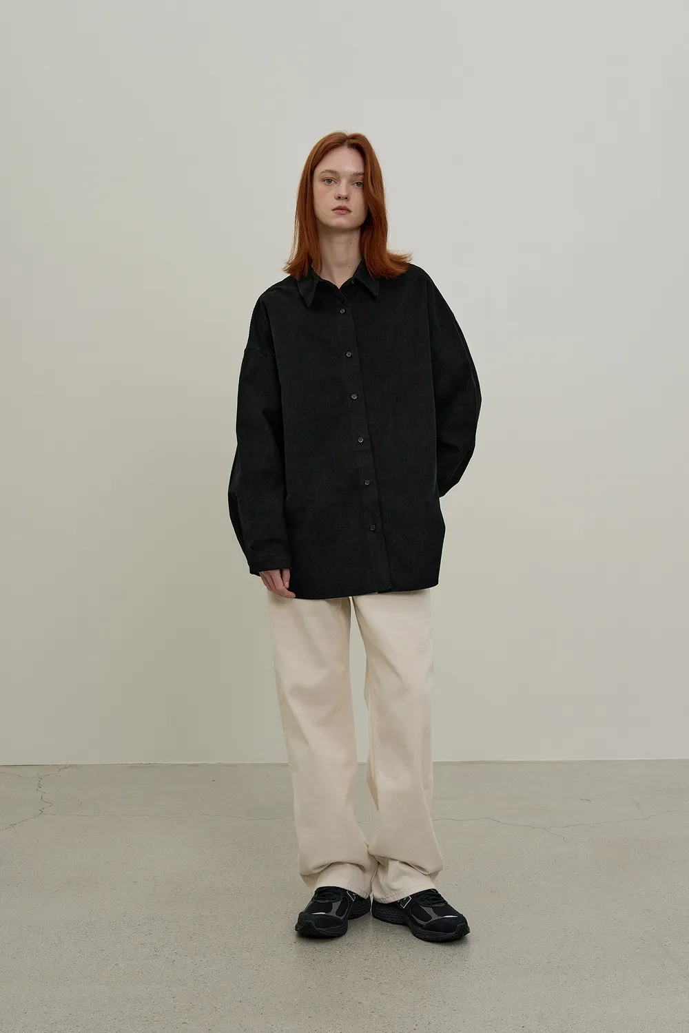 CLASSIC CORDUROY OVER FIT SHIRT_BLACK - 감도 깊은 취향 셀렉트샵 29CM