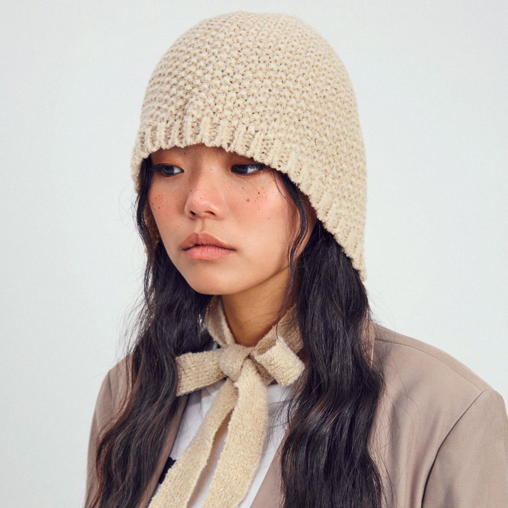 WAFFLE BEIGE BONNET HAT - 감도 깊은 취향 셀렉트샵 29CM