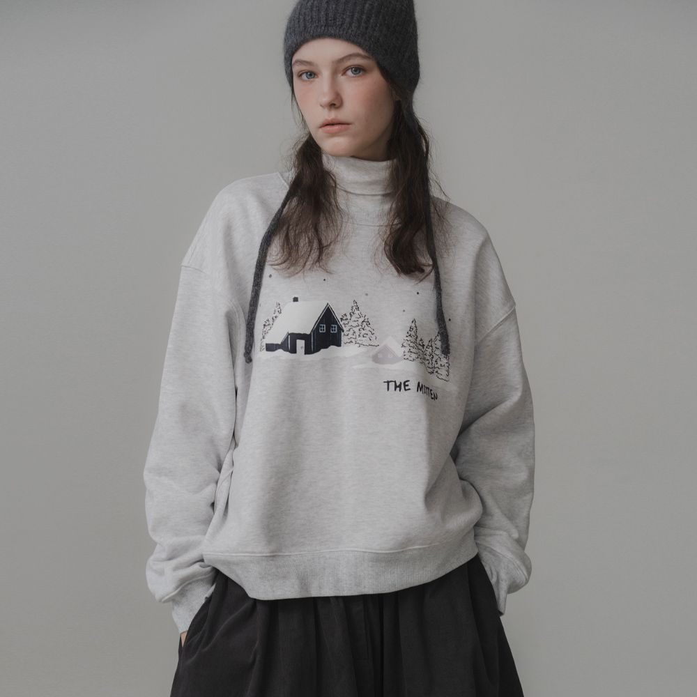 Mitten village sweatshirt (melange gray) - 감도 깊은 취향 셀렉트샵 29CM