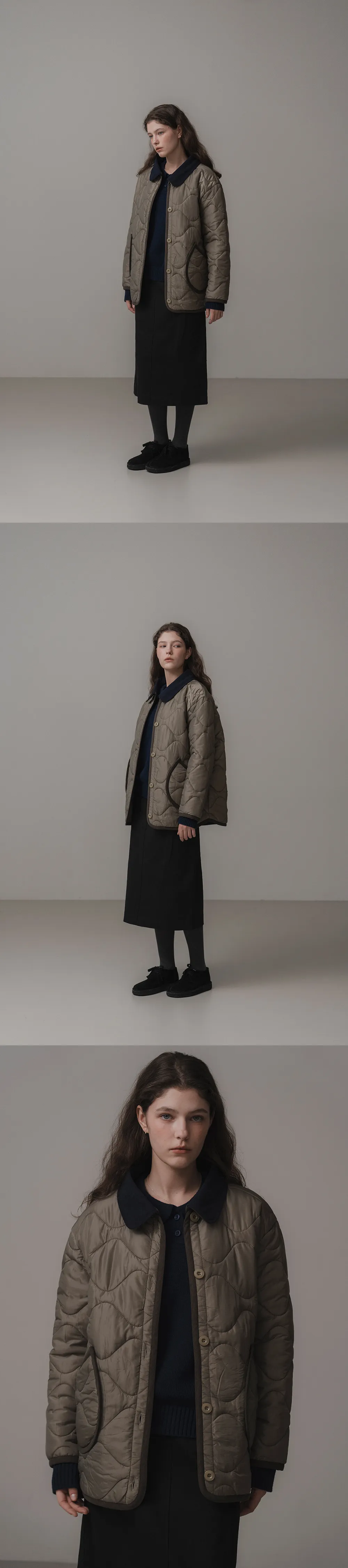 Daub button collar knit (navy) - 감도 깊은 취향 셀렉트샵 29CM