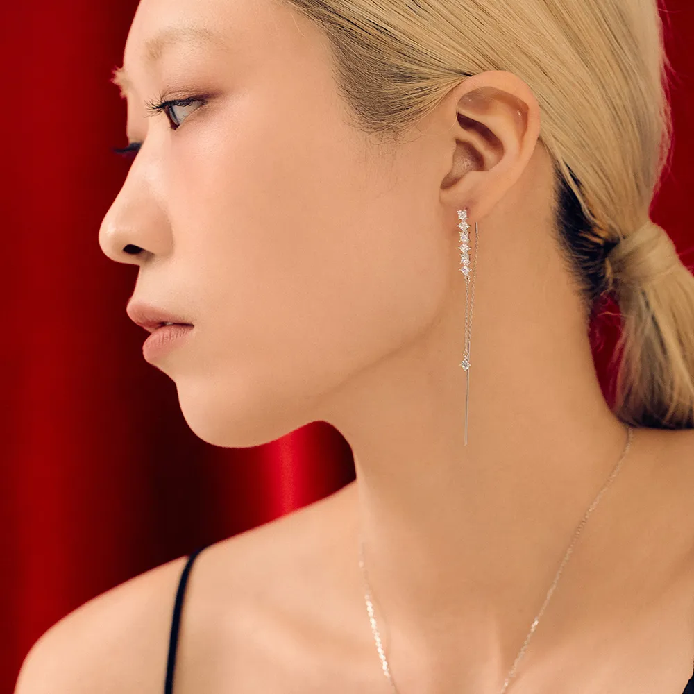 925 브라이트 롱 드롭 귀걸이 - 감도 깊은 취향 셀렉트샵 29CM