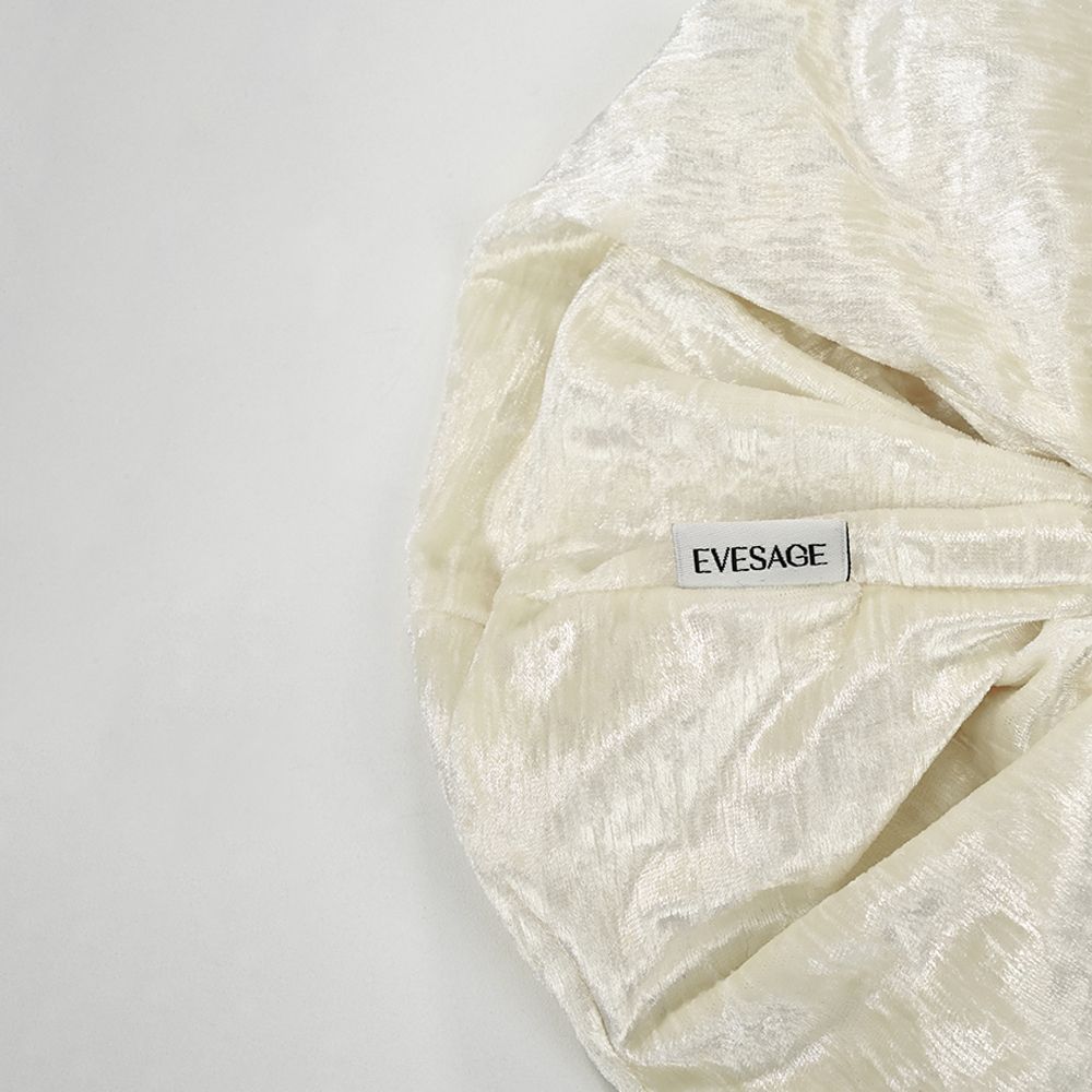 [2차 리오더] Velvet label scrunch (Ivory) - 감도 깊은 취향 셀렉트샵 29CM