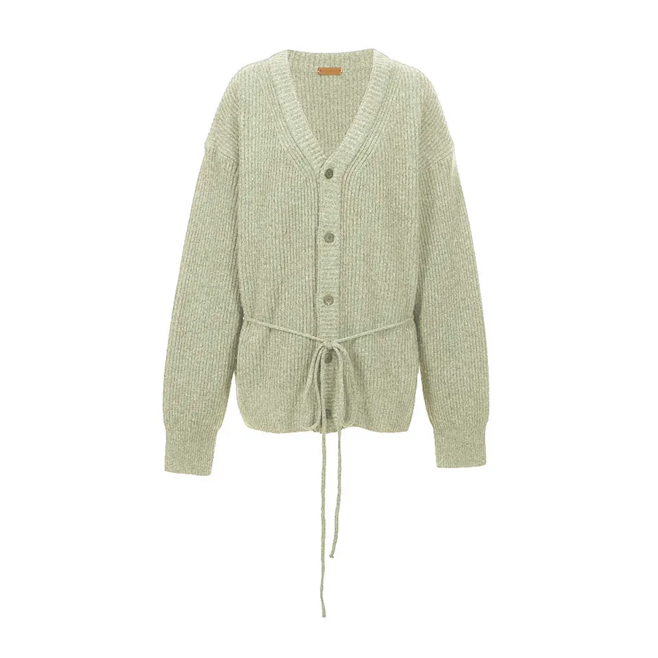 RIBBED WAIST STRING CARDIGAN [MINT] - 감도 깊은 취향 셀렉트샵 29CM