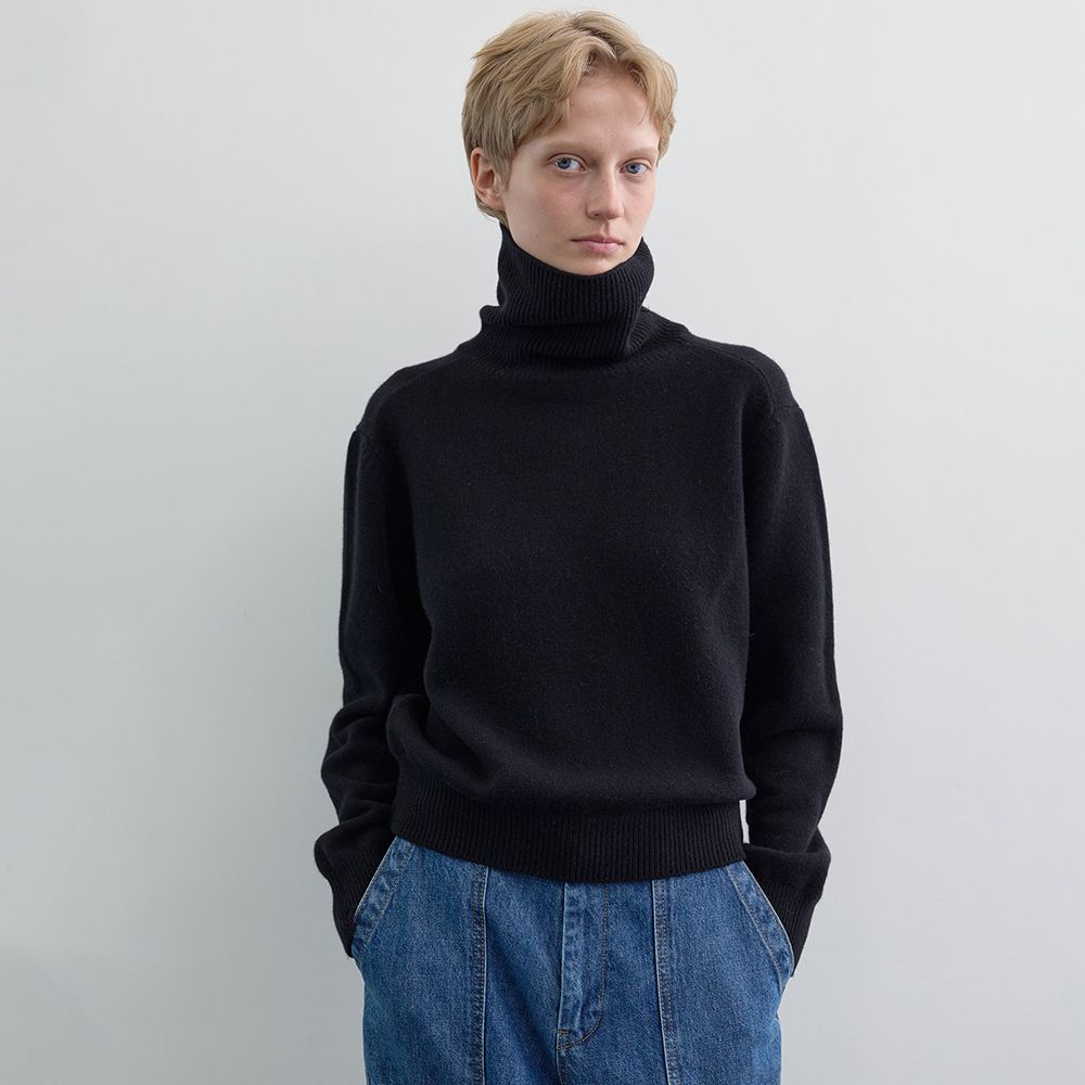 Cashmere Turtleneck Knit in Black - 감도 깊은 취향 셀렉트샵 29CM