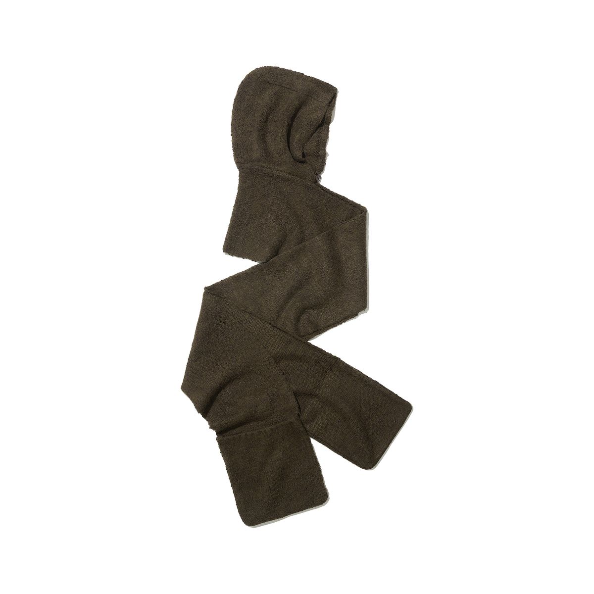 HOODED POCKET KNIT MUFFLER_BROWN - 감도 깊은 취향 셀렉트샵 29CM