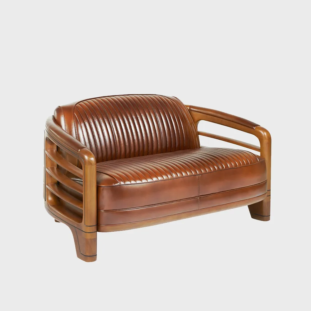 [de Bejarry] 프랑스 드비저리 리비에라 2인 소파 라운지체어 (빈티지레더) - 감도 깊은 취향 셀렉트샵 29CM