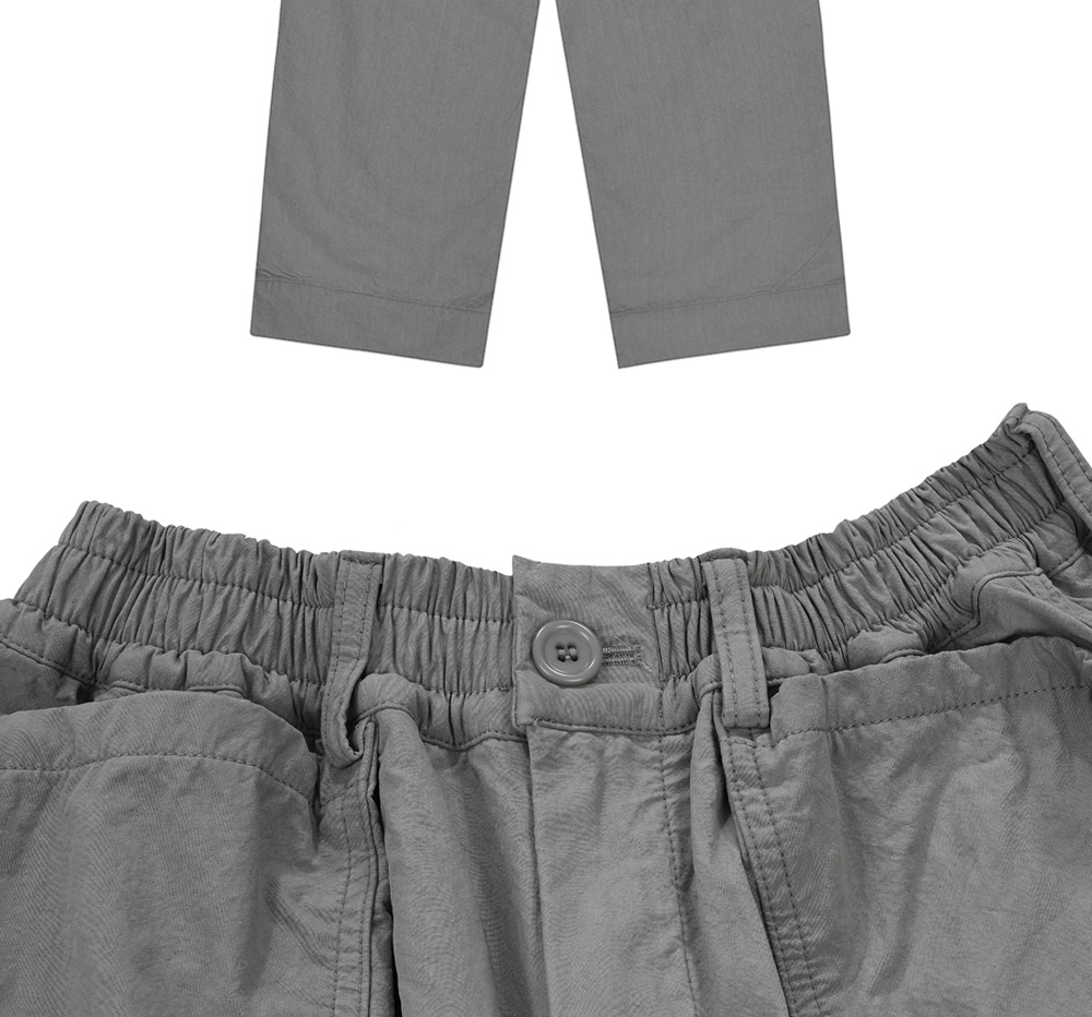 ONE TUCK FATIGUE PADDING PANTS(LIGHT GRAY) - 감도 깊은 취향 셀렉트샵 29CM