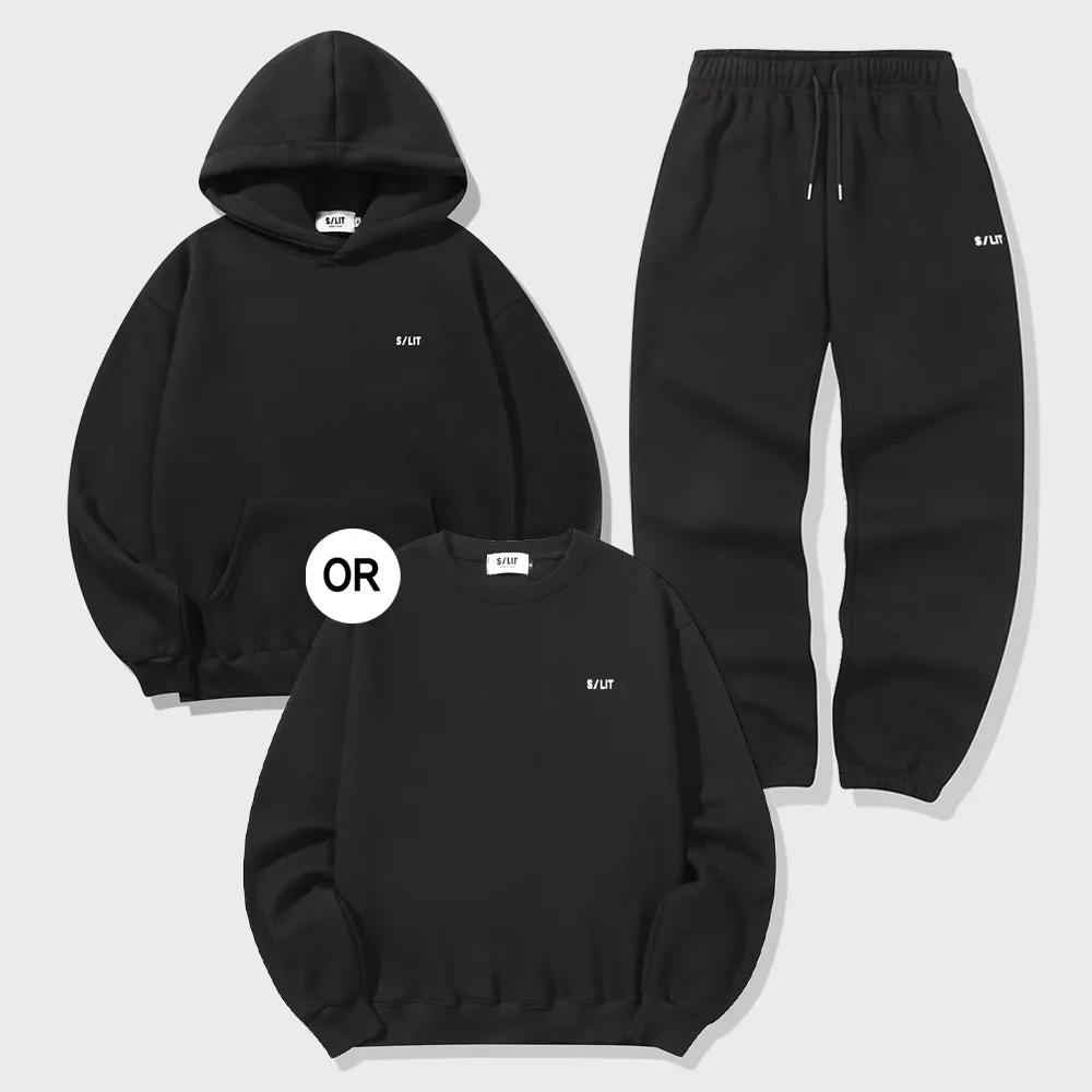 [SET] 스테디 스웨트 셋업 2P 블랙 - 감도 깊은 취향 셀렉트샵 29CM