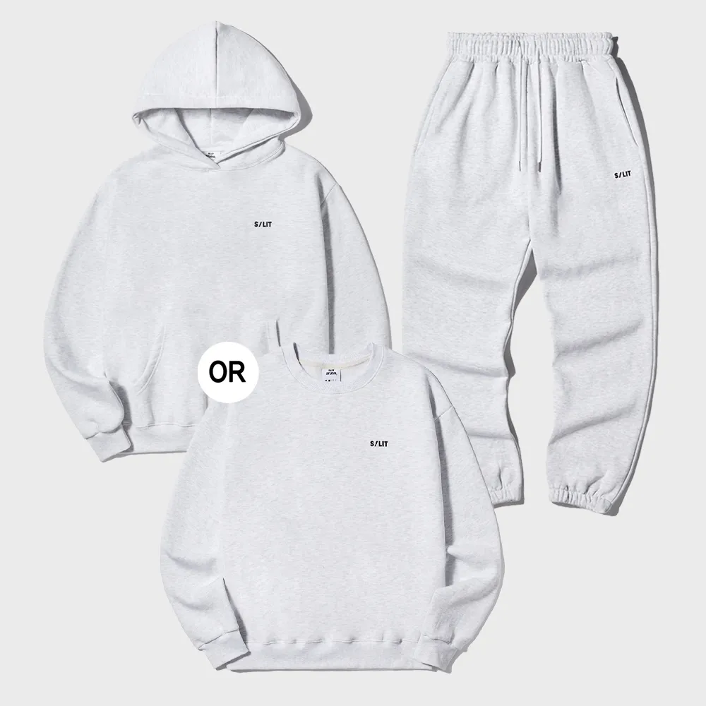 [SET] 스테디 스웨트 셋업 2P 화이트 멜란지 - 감도 깊은 취향 셀렉트샵 29CM